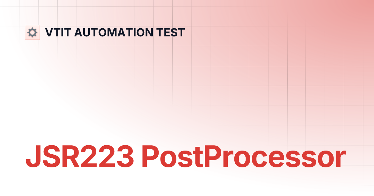 JSR223 PostProcessor | VTIT AUTOMATION TEST